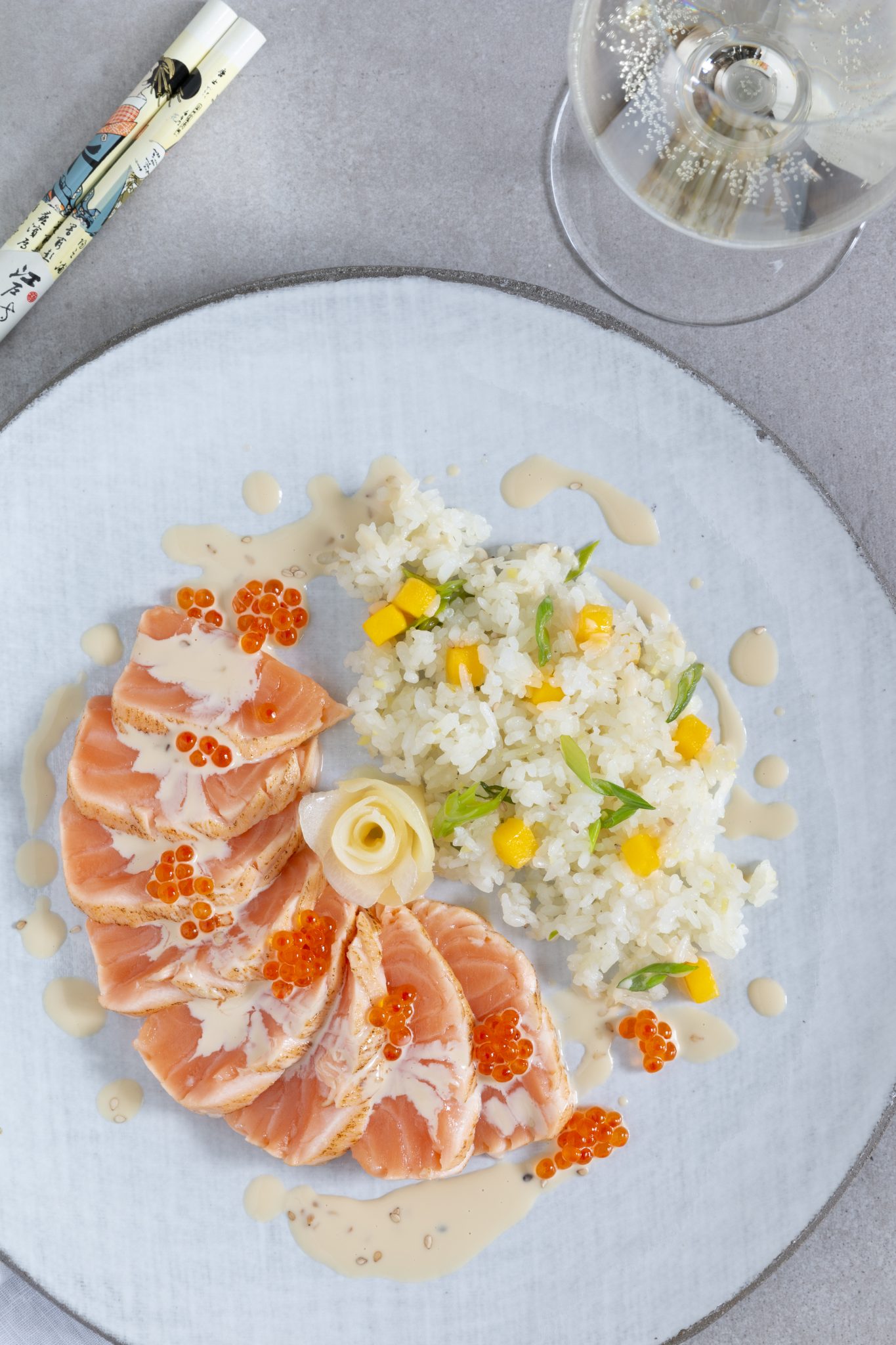 Fried Rice Sashimi • Cookingaffair.de