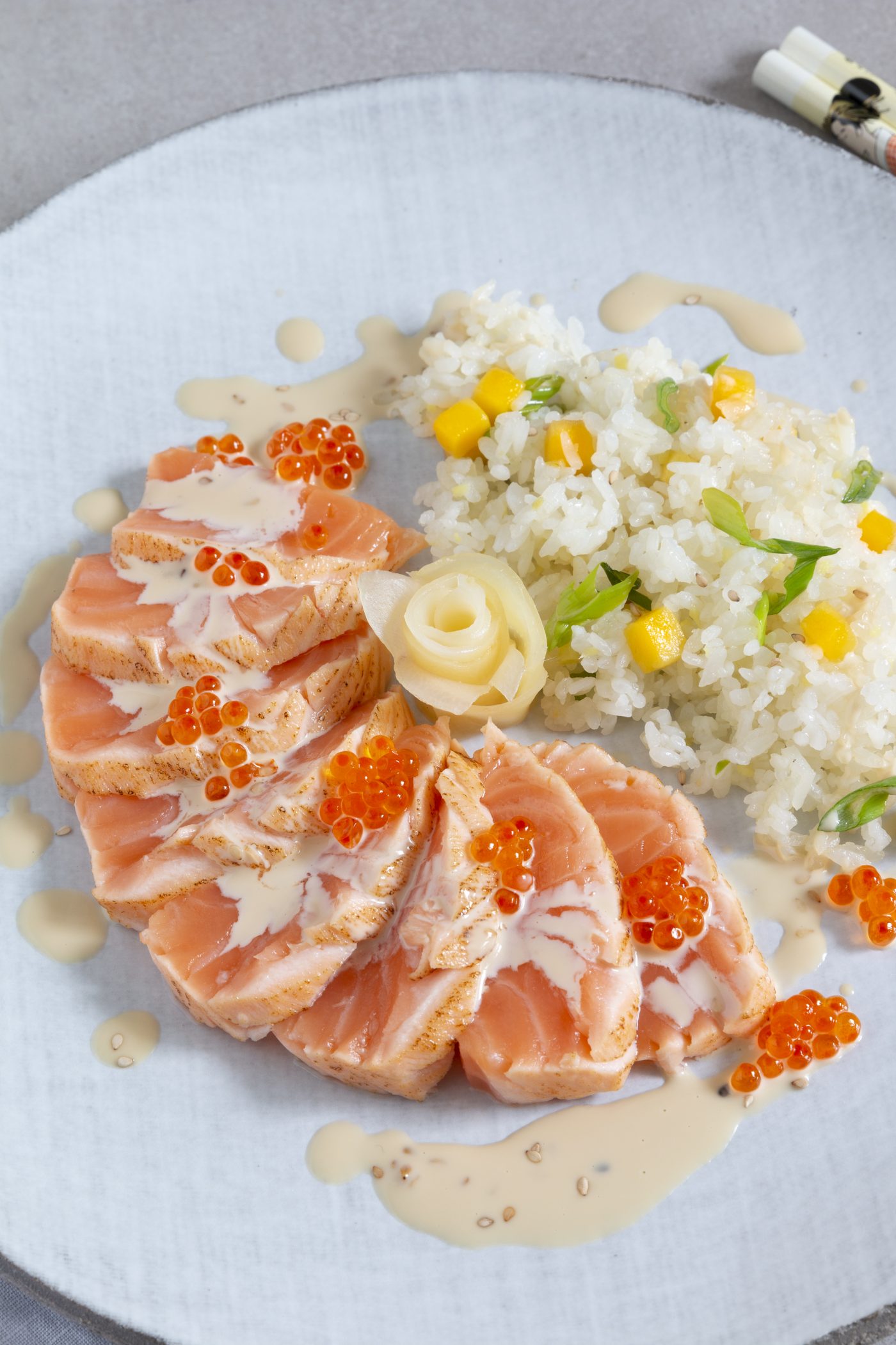 Fried Rice Sashimi • Cookingaffair.de